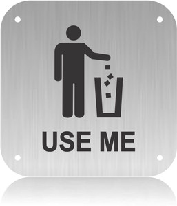 Morpankh USE ME Steel brushed sign board Emergency Sign Price in India ...