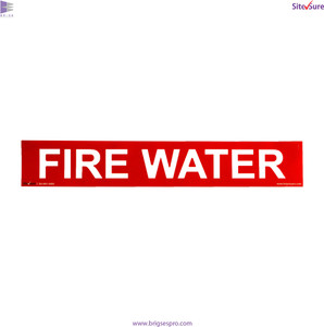 SiteSure SiteSure Fire Water Pipe Marker, @ 76.6/piece Emergency Sign ...