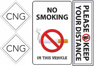 creationNdecore cng,no smoking,keep the distance Emergency Sign Price ...