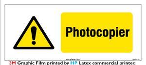 SUNSIGNS Sun-Signs - Photocopier Signages, Size 400X200MM Emergency ...
