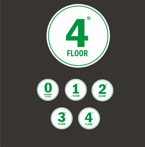 Mindcraftz G Plus Four floors Round Green color Stairs Lifts Lobby ...