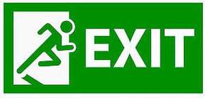 RLDigitalUnits Exit sign board Emergency Sign Price in India - Buy ...