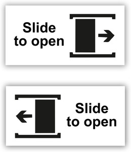 signEver Slide To Open Sign Board Glass Door Medical Collage Hospital ...