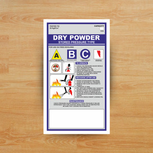 Saurabh Enterprises ABC Fire Extinguisher Label / Sticker Pack of 50 ...