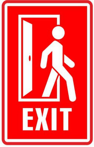 RLDigitalUnits EXIT SIGN BOARD Emergency Sign Price in India - Buy ...