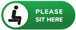 RLDigitalUnits PLEASE SIT HERE SIGN BOARD Emergency Sign Price in India ...