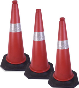 RAHUL PROFESSIONALS Safety Traffic Cone With Reflective Strips Cones ...