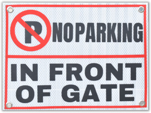 Ira Sign NO PARKING INFRONT OF GATE Emergency Sign Price in India - Buy ...