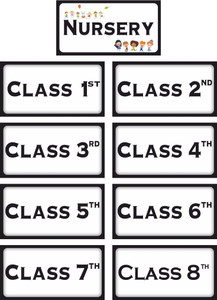 Ordershock Nursery To Class 8th Sign Board Sun Board For School Sign ...