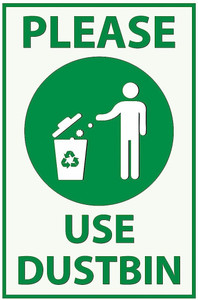 stylishdecor PLEASE USE DUSTBIN Emergency Sign Price in India - Buy ...