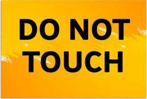 Ritwika's Do not Touch Emergency Sign Price in India - Buy Ritwika's Do ...