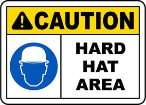 RKN CAUTION HARD HAT AREA Emergency Sign Price in India - Buy RKN ...