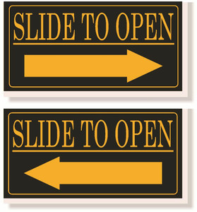 GOODPRINTZONE Slide To Open Signage Size 4"X 8" Inch Pack Of 1 Set ...