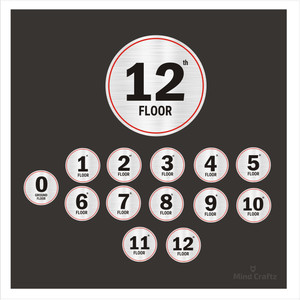 Mindcraftz G Plus Twelve floors Round Red Border style Stairs Lifts ...