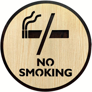 MARUTI ENT No Smoking Wooden Sign Board | Laser Cut MDF | 7MM Thickness ...