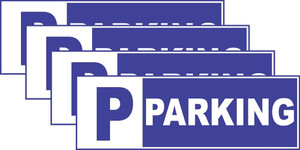 VAAIMAI Parking Sticker, Vinyl UV Printed, 12X4 IN, Safety Signage ...