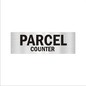 Mindcraftz Parcel counter Acrylic sign board 12 x 4 inches 2mm thick ...