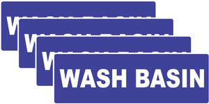VAAIMAI Wash Basin Sticker, Vinyl UV Printed, 12X4 IN, Safety Signage ...