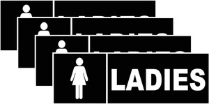 VAAIMAI Ladies Toilet Sticker, Glossy Sticker, UV Protected, Self ...