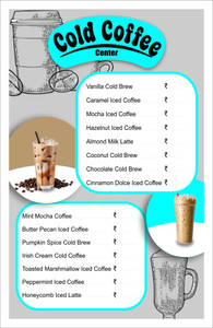 voorkoms Cold Coffee Centre Sign Board For Cafe, Carts, Hotel Sign ...