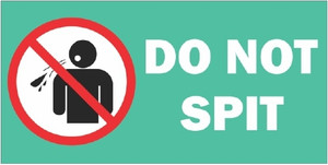 OISPL DO NOT SPIT SIGN BOARD Emergency Sign Price in India - Buy OISPL ...