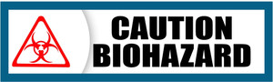 surmul Caution Biohazard Sign Board Sun Board For Medical 8x2 Inches ...