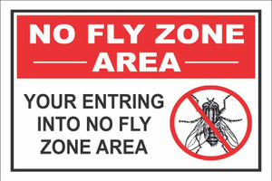 Modal Enterprise No Fly Zone 18x12 inch Foam Board Emergency Sign Price ...