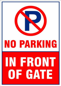 Creative Artist Pvc sign board of no parking Emergency Sign Price in ...
