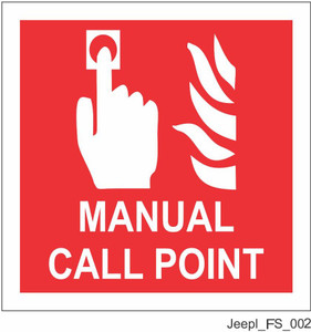 JEEPL MANUAL CALL POINT SIGNAGES | FOAM WITH AUTOGLOW | 4X4 INCH ...