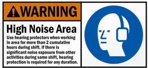 RLDigitalUnits WARNING HIGH NOISE AREA SIGN BOARD Emergency Sign Price ...