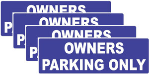 VAAIMAI Owners Parking Only Sticker, Vinyl UV Printed, 12X4 IN, Safety ...