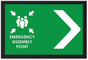 Ritwika's Emergency Assembly Point Emergency Sign Price in India - Buy ...