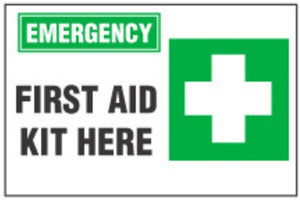 Options FIRST AID KIT HERE Emergency Sign Price in India - Buy Options ...