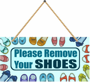 Ordershock "Please Remove Your Shoes" Sign Board for Offices, Shops, 8 ...