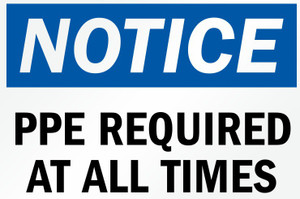 RLDigitalUnits NOTICE PRE REQUIRED AT ALL TIMES SIGN BOARD Emergency ...