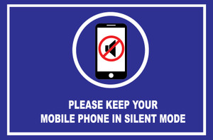 VVWV PLEASE KEEP YOUR MOBILE PHONE IN SILENT MODE SIGN STICKER FOR ...