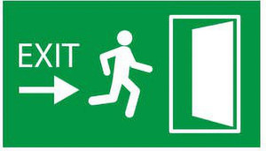 RLDigitalUnits Exit Sign Board Emergency Sign Price in India - Buy ...