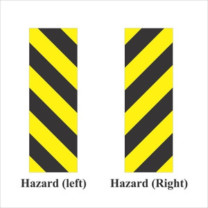 Signved Hazard Sign Board, Road Safety Signage, 900mm X 300mm Emergency ...