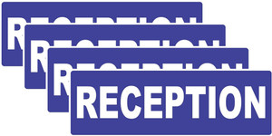 VAAIMAI Reception Sticker, Vinyl UV Printed, 12X4 IN, Safety Signage ...