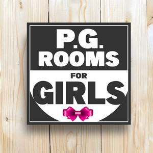 voorkoms PG Rooms For Girls Sign Board Sun Board For PG Only Girls Room ...