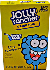 Jolly Rancher Singles To Go Blue Raspberry Zero Sugar Drink Mix 17.6g ...