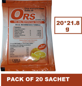 CADILA WHO FORMULATION ORS POWDER WITH ELECTROLYTES ELECTRAL (20*21.8G ...