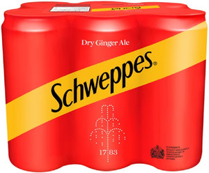 Schweppes Ginger Ale Non-Alcoholic Beverage Refreshing Drink With ...