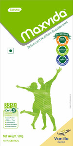 Maxvida Balanced Nutrition Supplement for Adults - 500g BIB (Vanilla ...