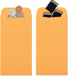 NSSP Brown Kraft Courier Envelope 9x4 inch | 100 GSM | Office Cheque ...