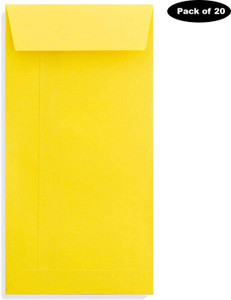 Burhani Laminated Yellow Paper Cheque Size Envelope Poly Lamination ...