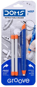 Flipkart.com | DOMS Groove Retractable Eraser | Free 2 Refill Eraser ...