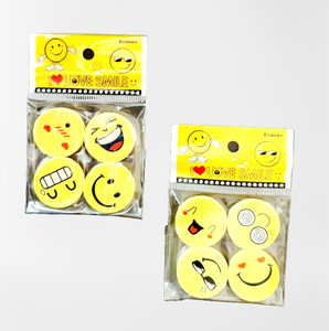Flipkart.com | DEEPMAN Emoji Smile Erasers Fancy Eraser Rubber Assorted ...