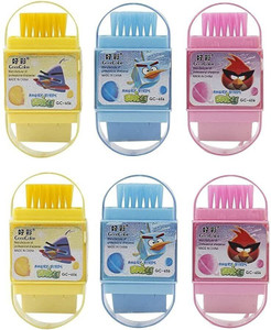 Flipkart.com | AncientKart Fancy Eraser and Sharpener 2 in 1 Set of 6 ...