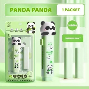 Flipkart.com | HARDSOSH'S COUTURE POPO Panda Push Pull Eraser Stick ...